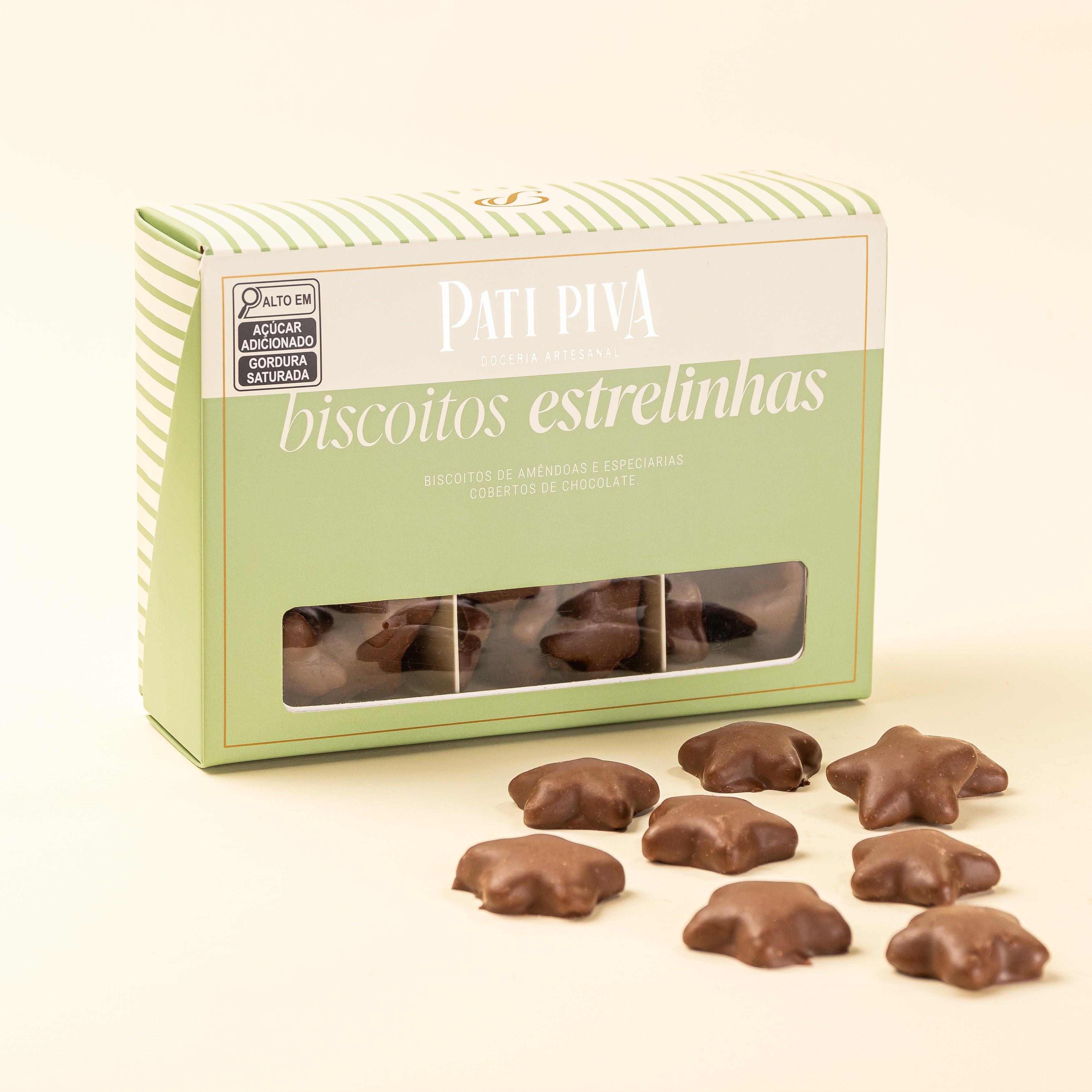 Biscoitos Estrelinhas Ao Leite Pati Piva | Chocolate Cremoso