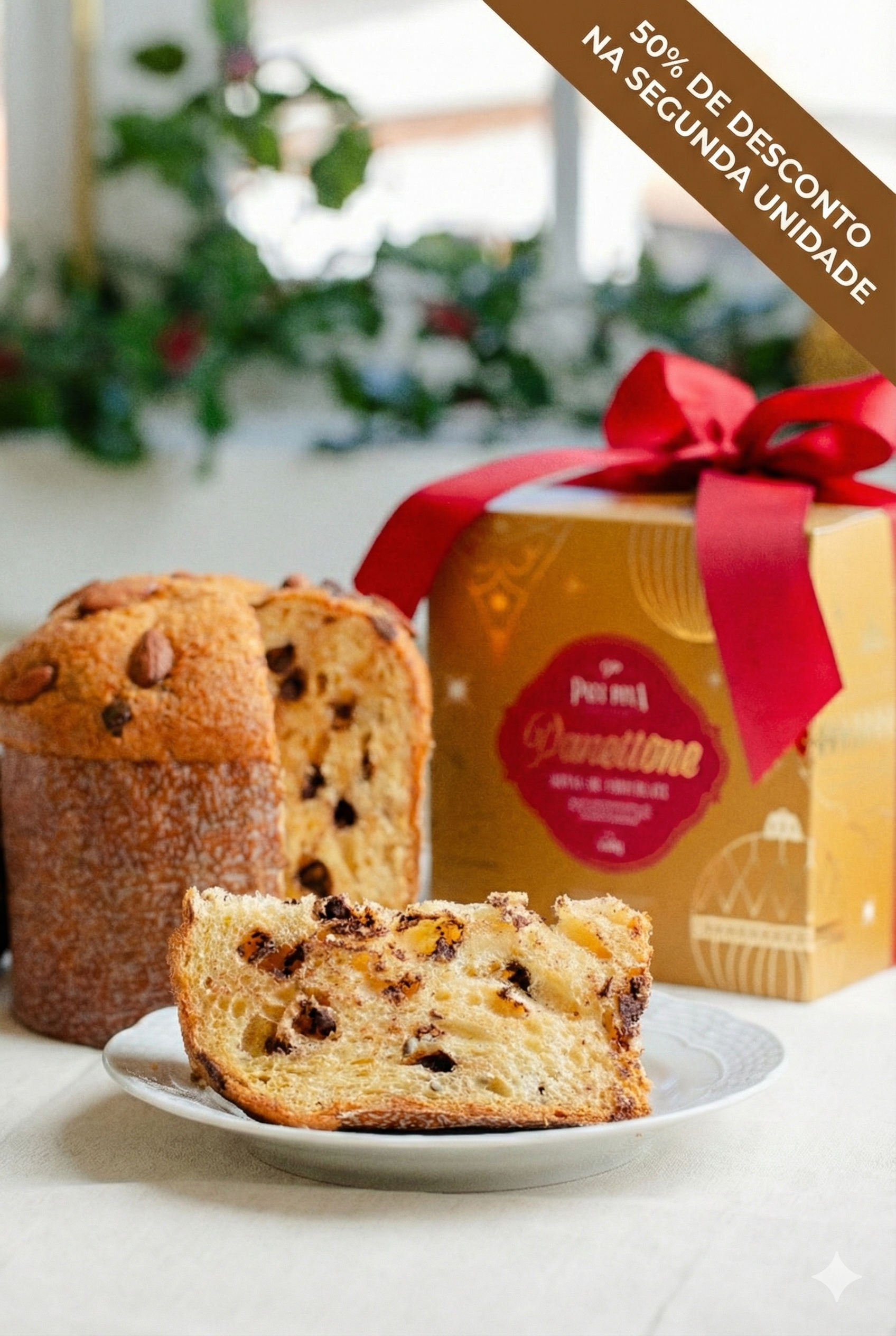 Panettone Gotas de Chocolate Pati Piva – Natal 2025