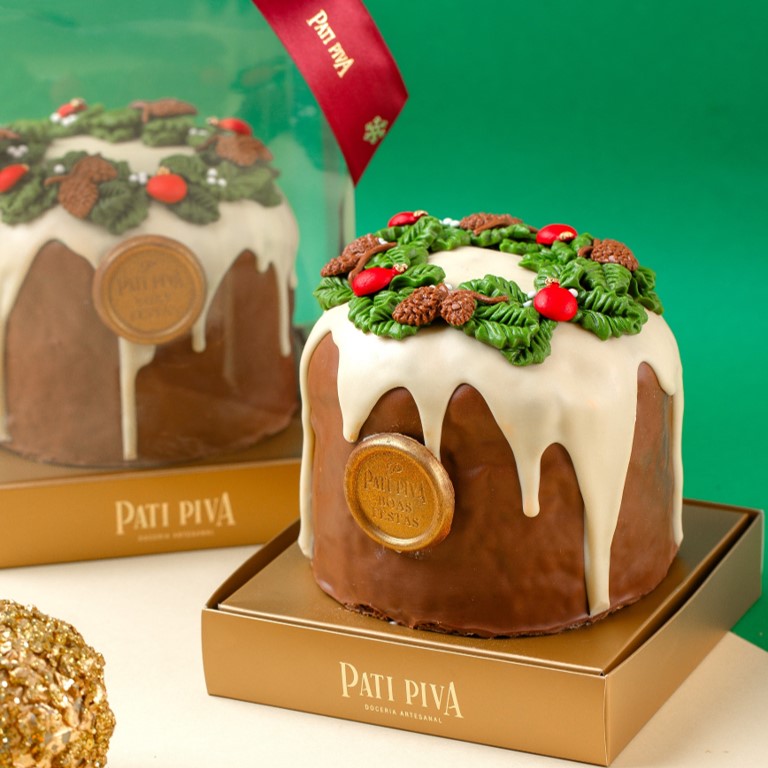 Panettone Decorado Especial Brigadeiro - Natal 2025 | Pati Piva